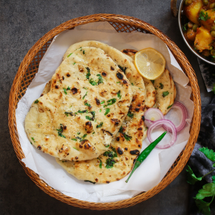 Chilli Garlic Naan - The Corriander Leaf