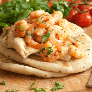 Tandoori Tiger Prawn with Naan - The Corriander Leaf