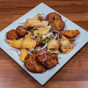 Mixed Pakora Platter - The Corriander Leaf